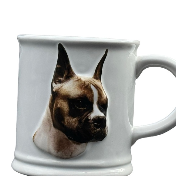 Dining | Vintage Boxer Puppy Dog White Handled Ceramic Coffee Drinking ...